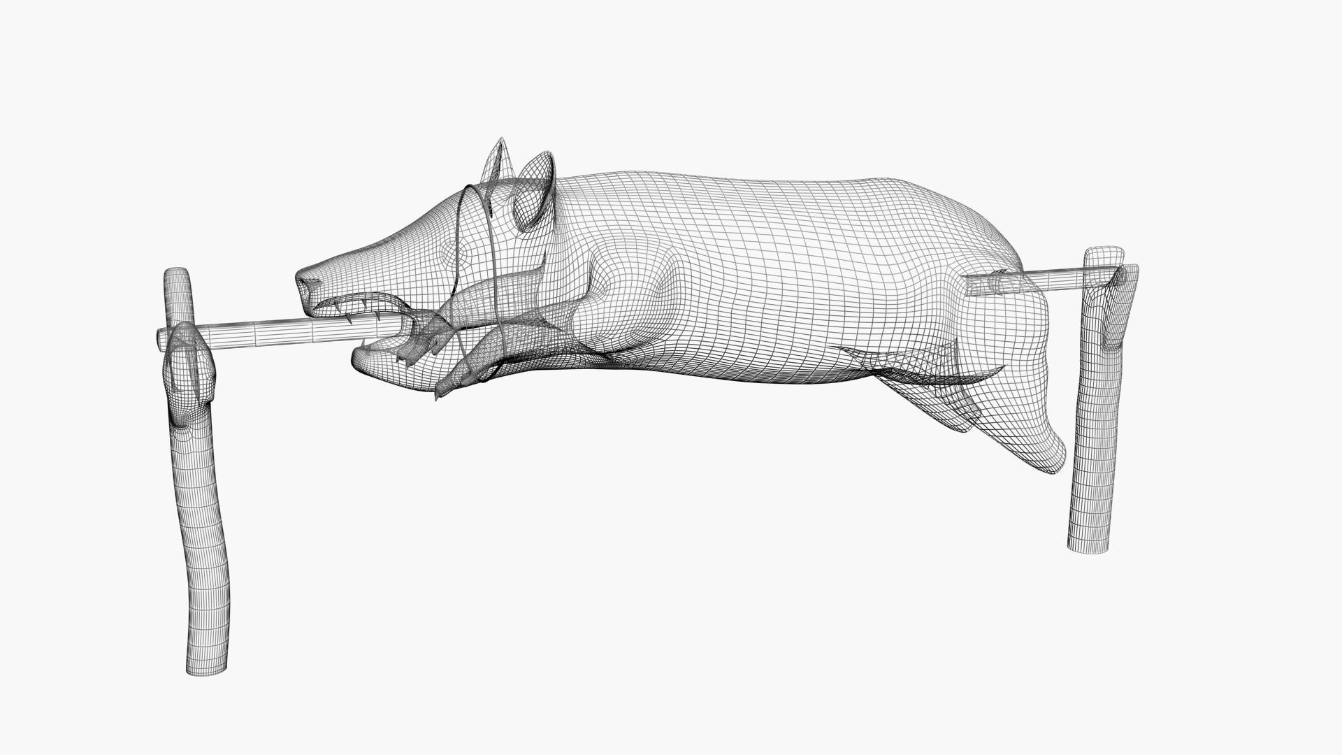 3d Roasted Pork Model Turbosquid 2224650