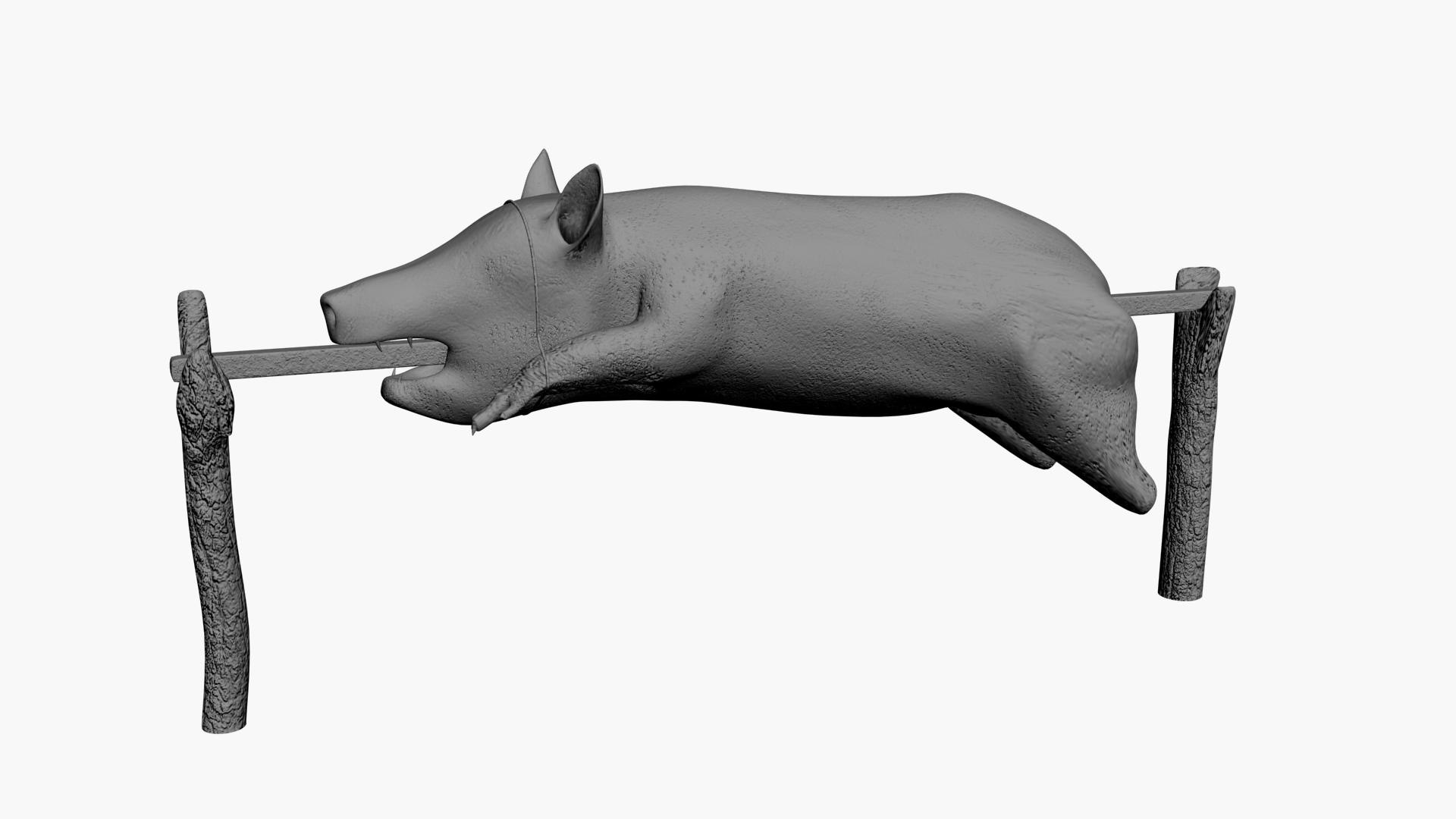 3D Roasted Pork Model - TurboSquid 2224650