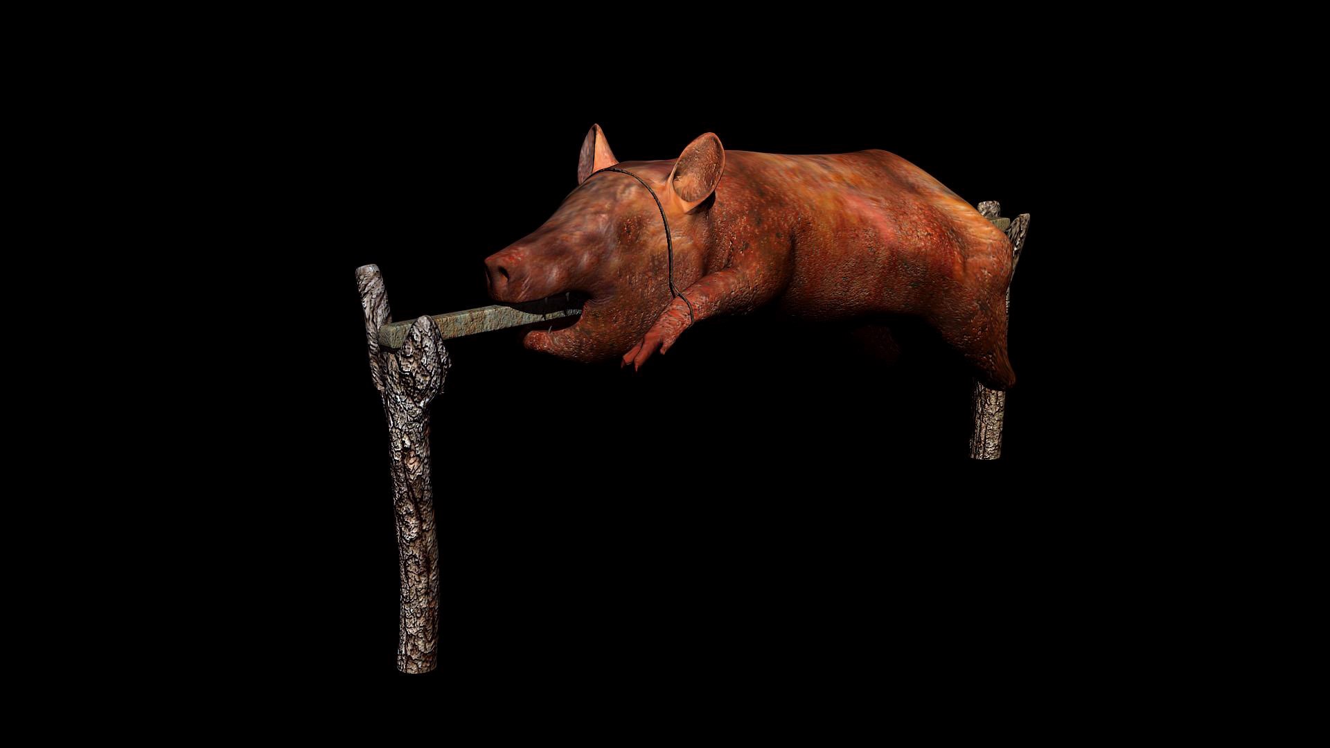 3D Roasted Pork Model - TurboSquid 2224650