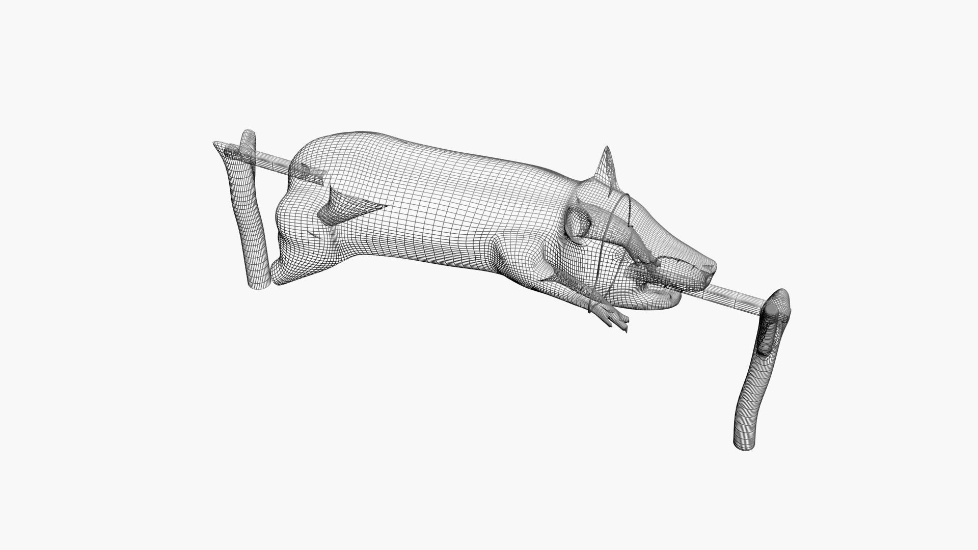 3d Roasted Pork Model Turbosquid 2224650