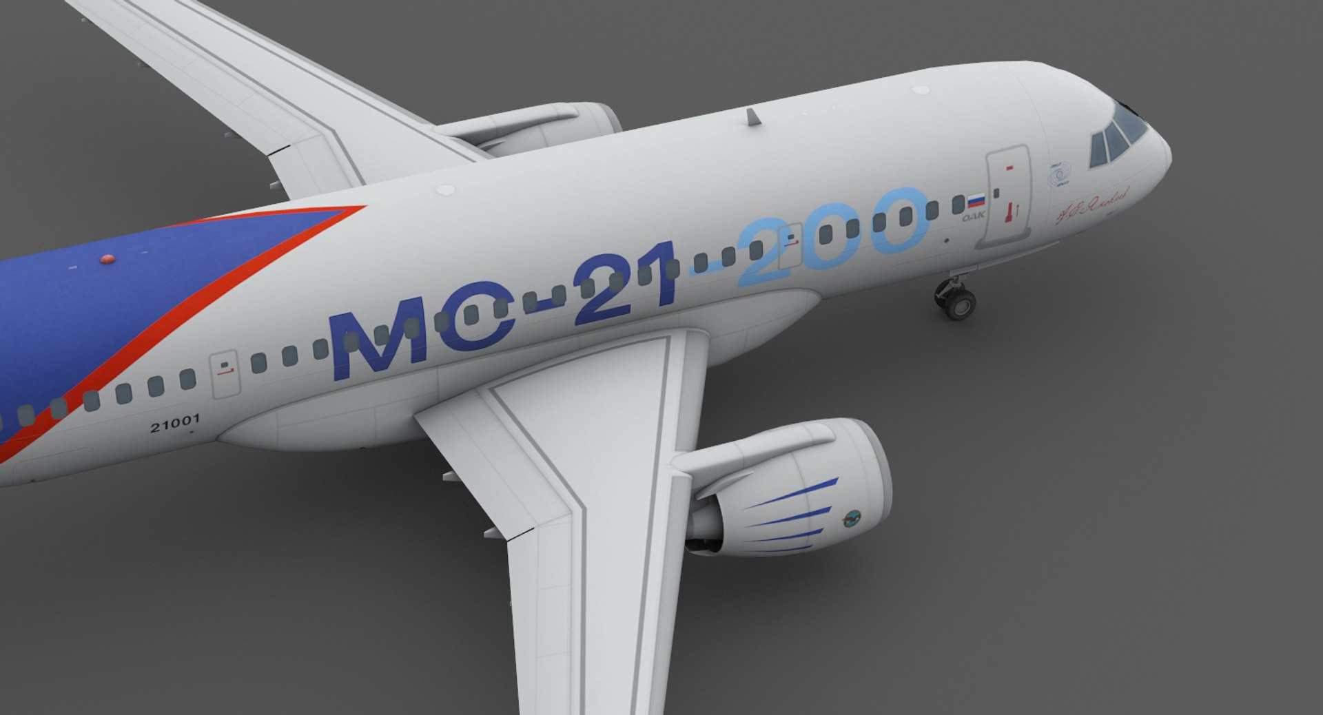 3D Irkut Mc-21 - TurboSquid 1246550