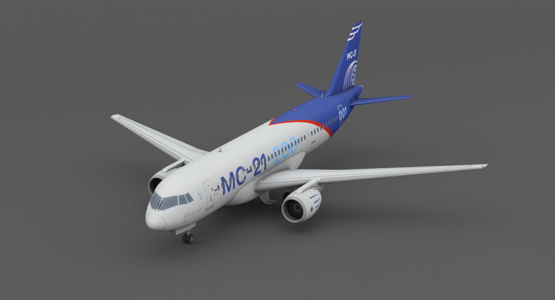 3D Irkut Mc-21 - TurboSquid 1246550