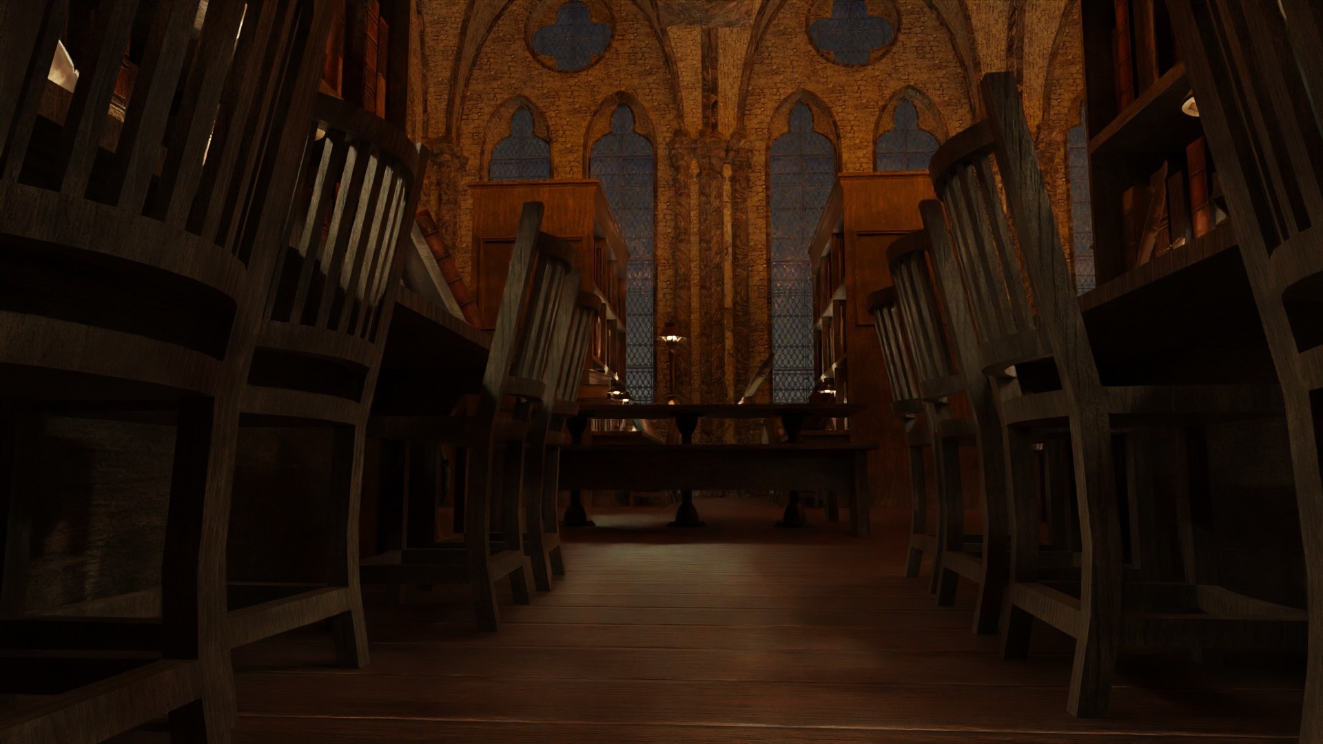 Library In The Gothic Style Props Modular 3D - TurboSquid 2105199