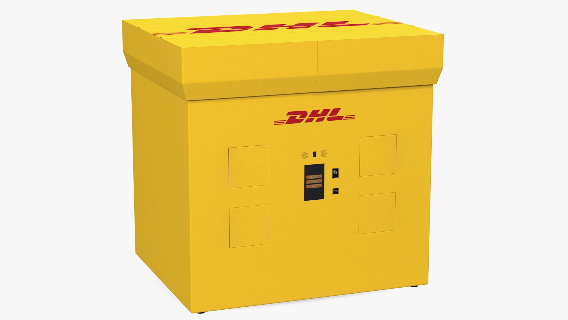 Dhl express delivery drone 3D model - TurboSquid 1603553