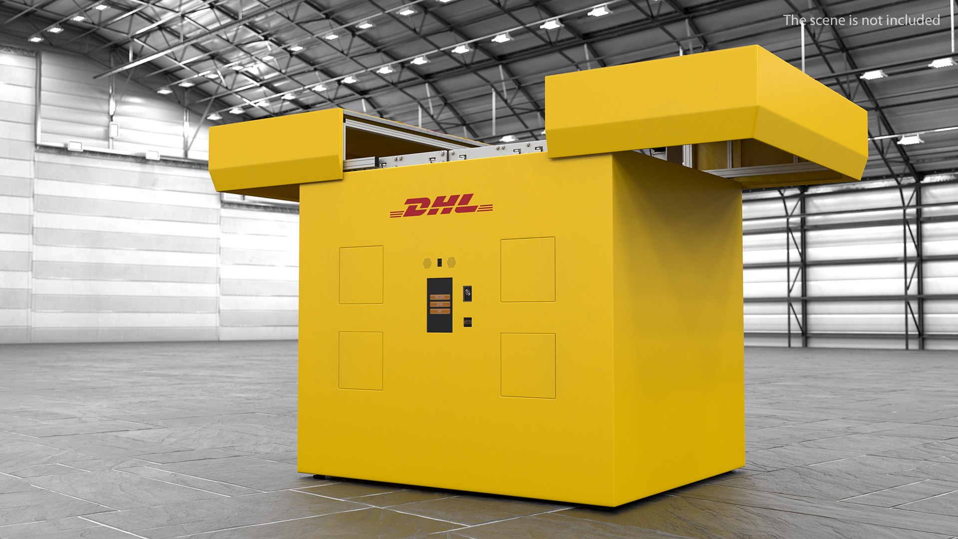 Dhl express delivery drone 3D model - TurboSquid 1603553