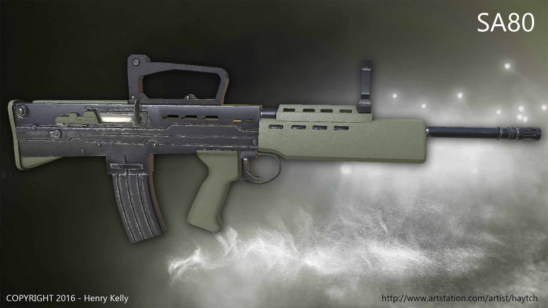 Sa80 A2 Ready 3d 3ds