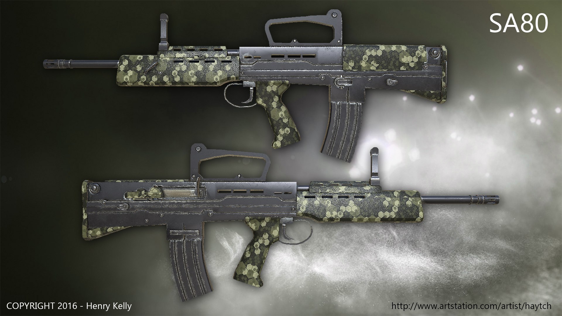 Sa80 A2 Ready 3d 3ds