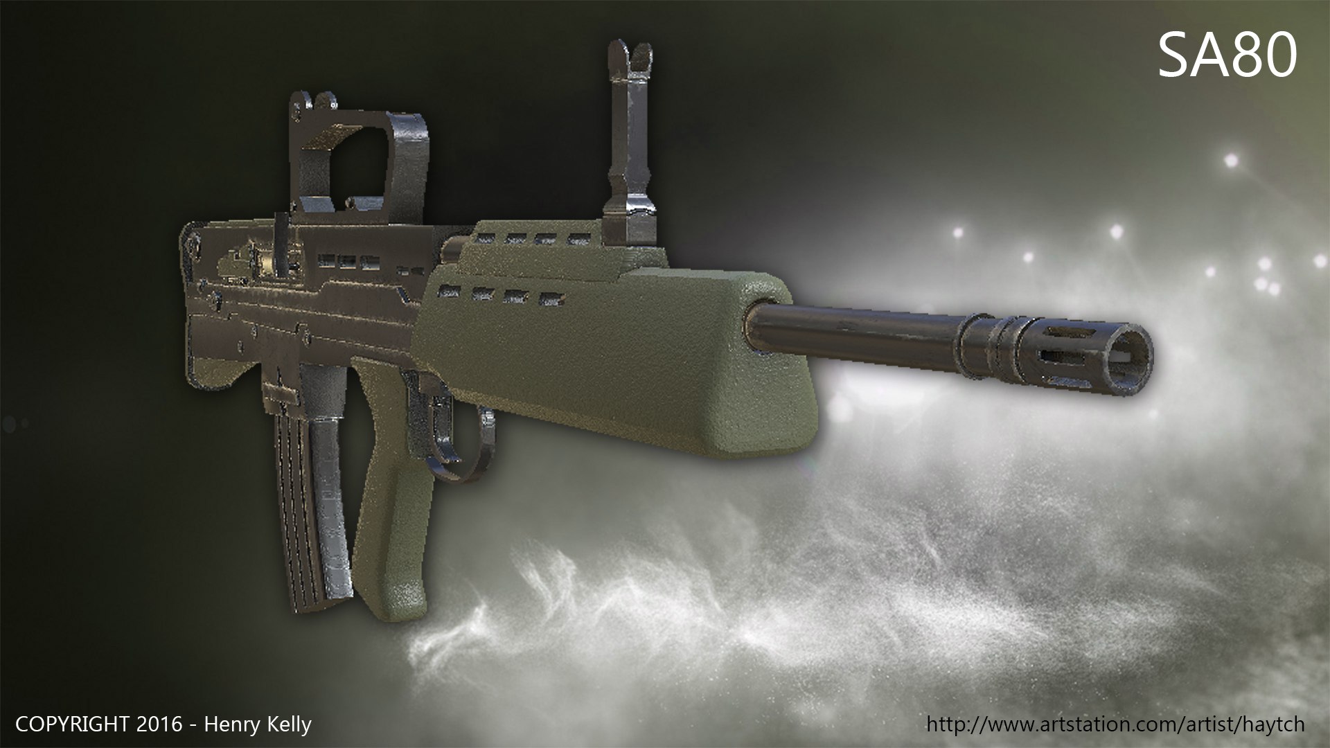 Sa80 A2 Ready 3d 3ds