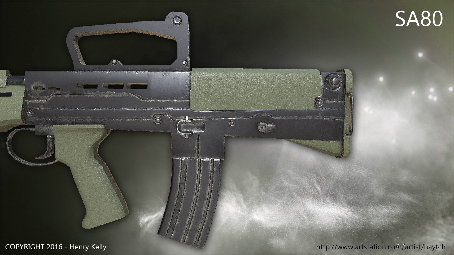 Sa80 A2 Ready 3d 3ds