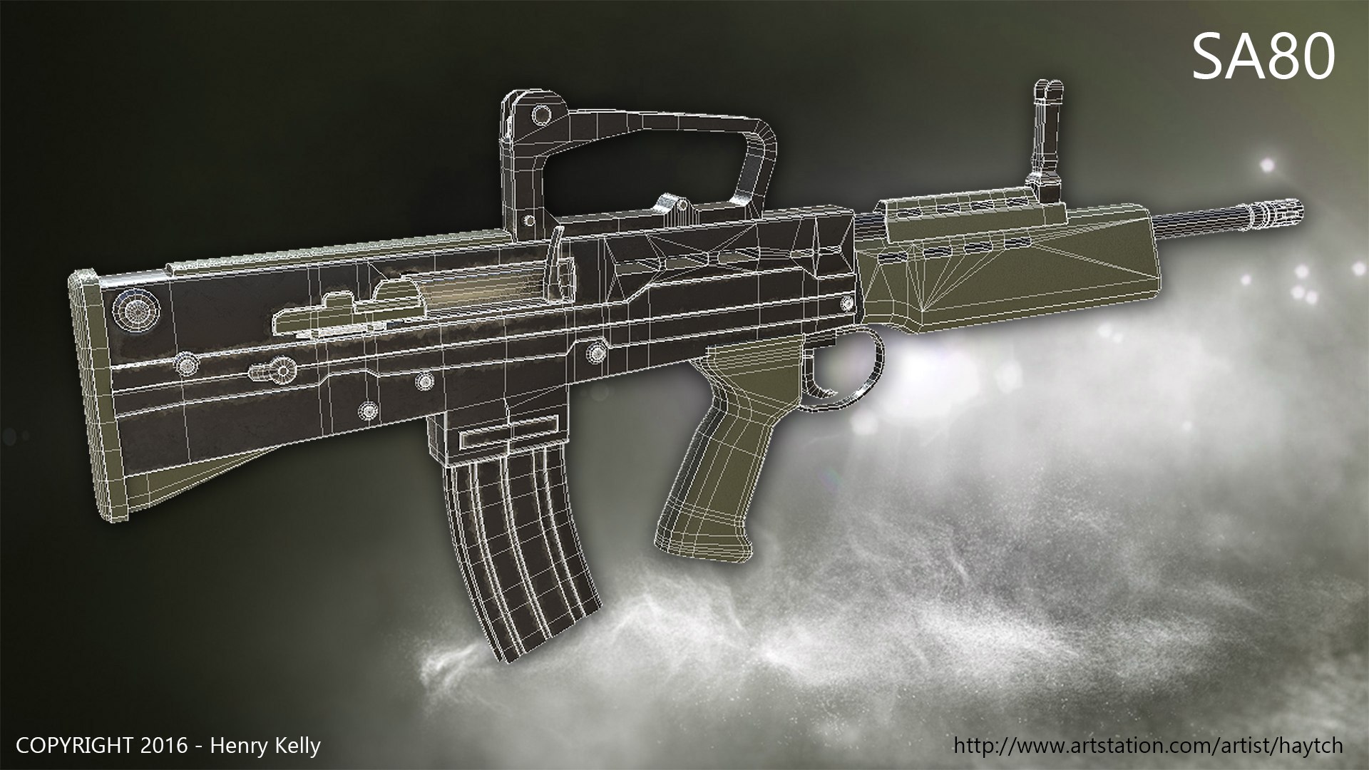 Sa80 A2 Ready 3d 3ds