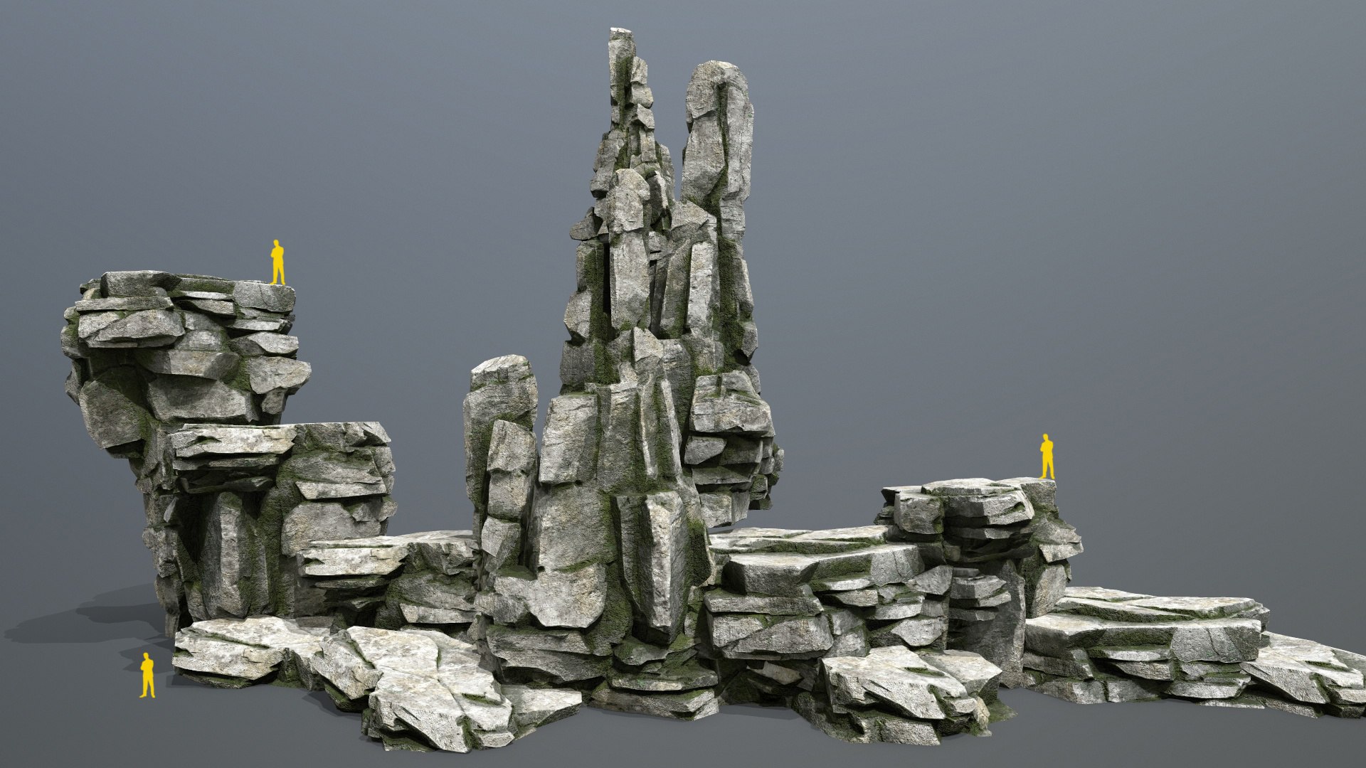 3D cliff rocks model - TurboSquid 2120141