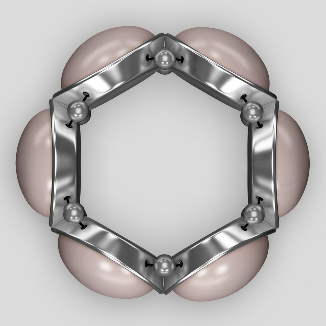 3d bracelet modelled