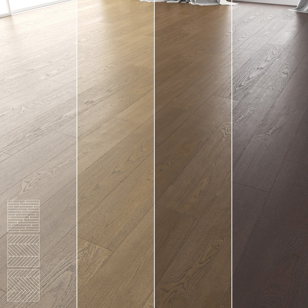 3D Wood Floor Set 17 Model - TurboSquid 1902087