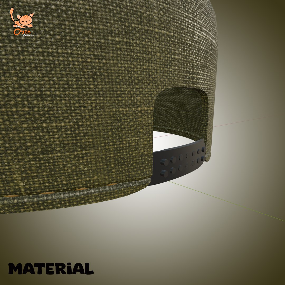 Military Service Cap Flat High Detailed 01 3D Model - TurboSquid 2245828