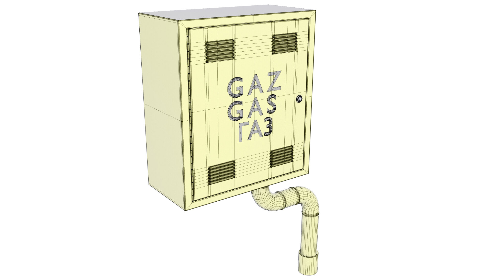 Outside Gas Metal Box 12 model - TurboSquid 1752169