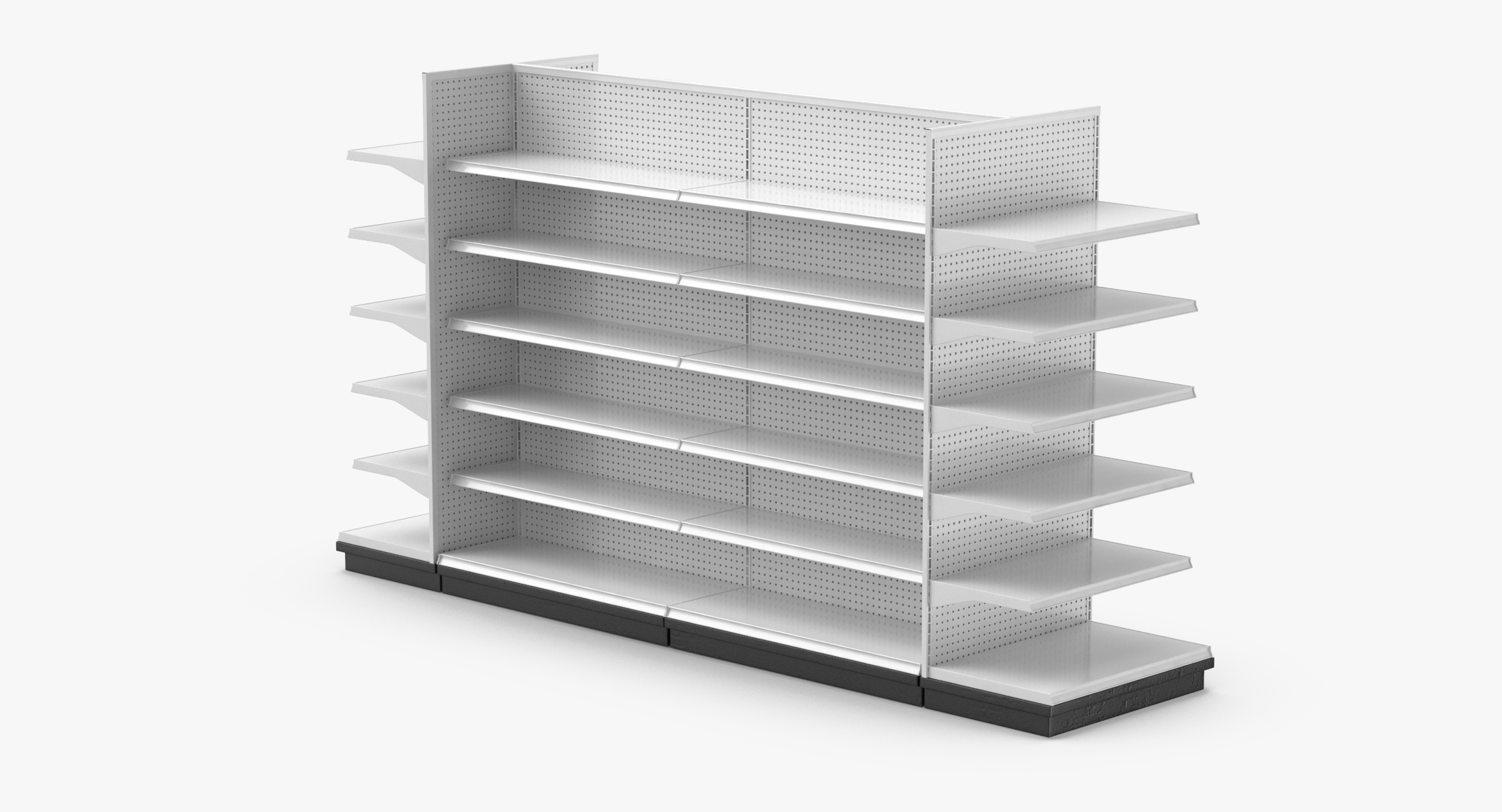3D display racks retail slat model - TurboSquid 1246223