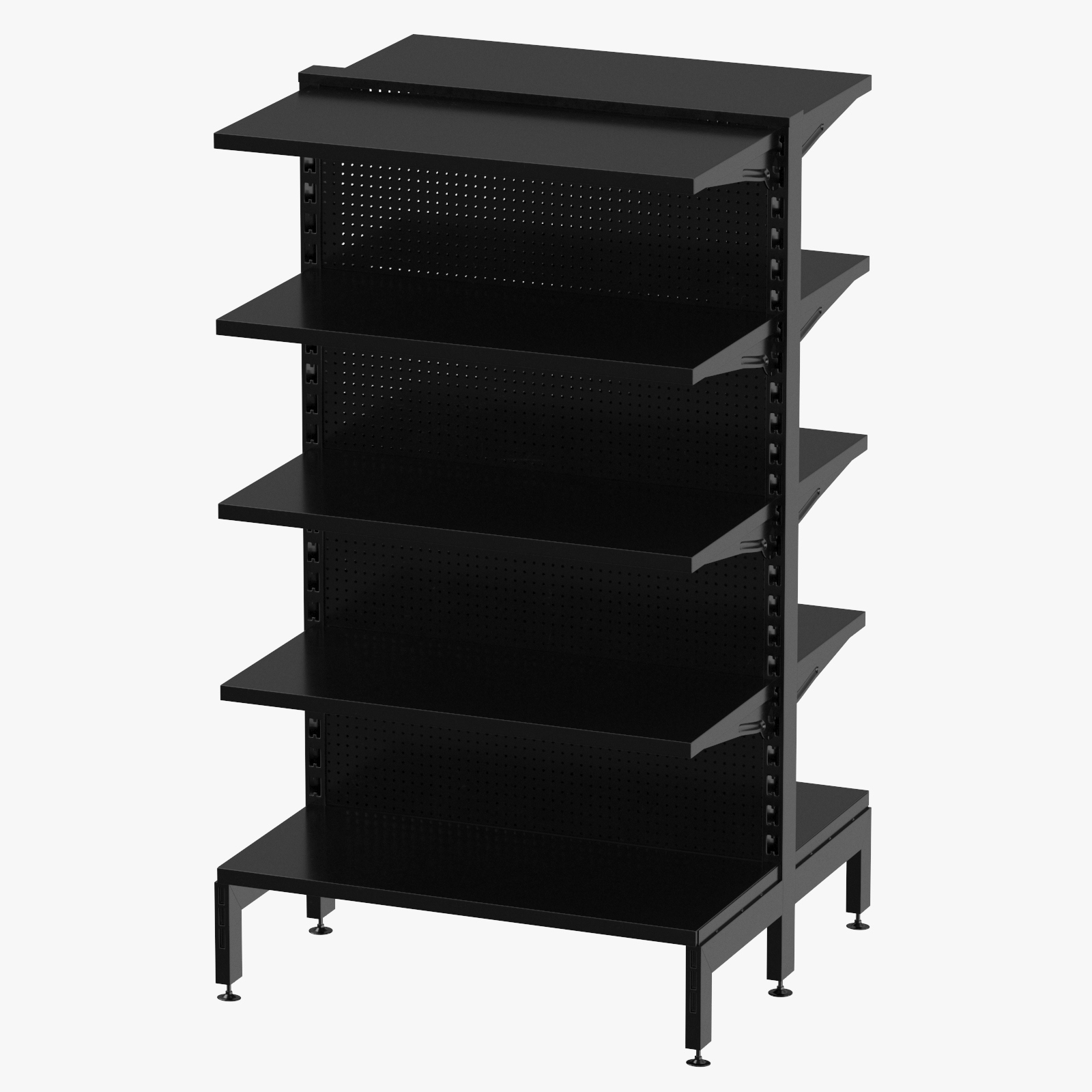 3D display racks retail slat model - TurboSquid 1246223