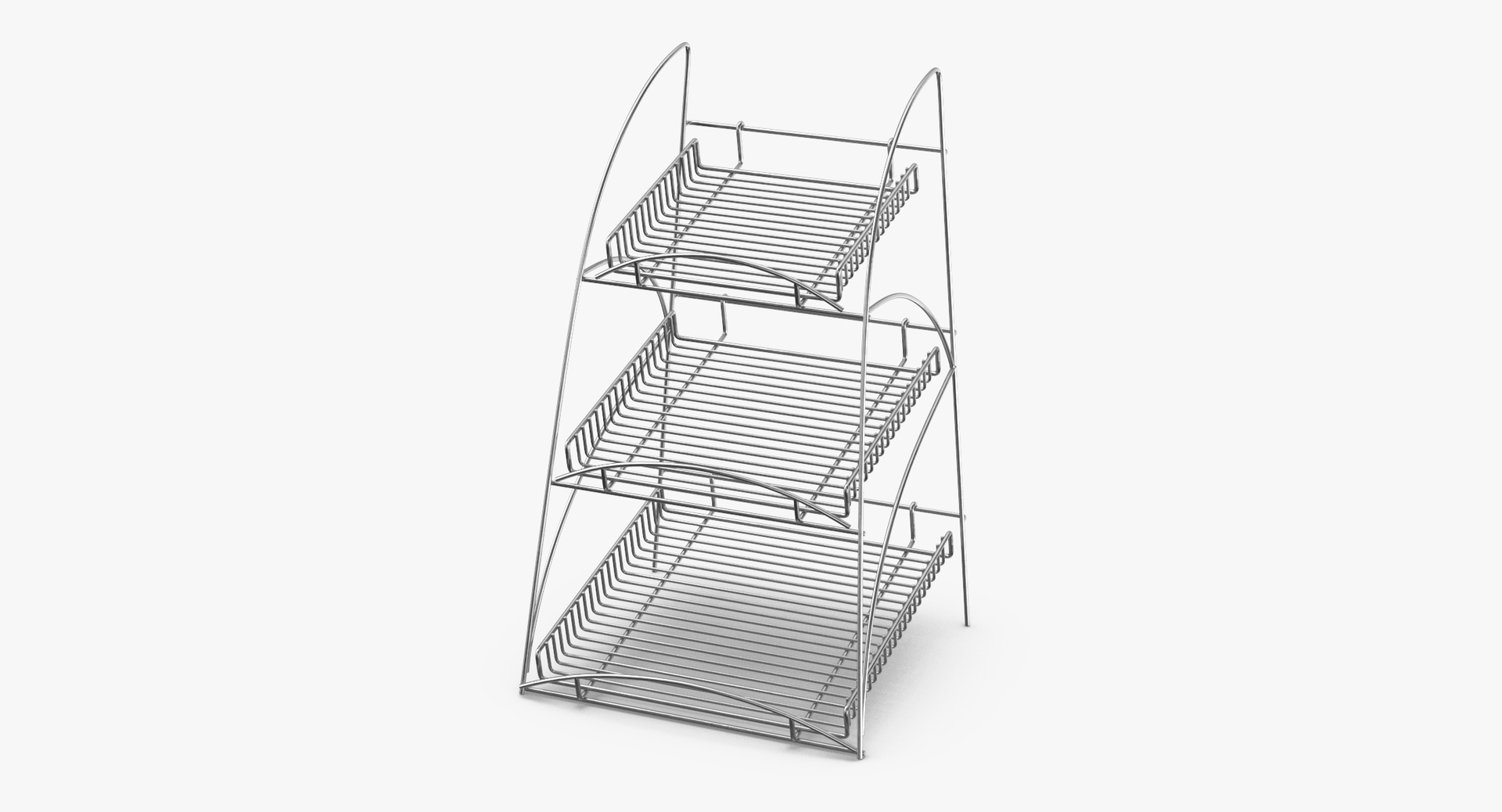 3D display racks retail slat model - TurboSquid 1246223