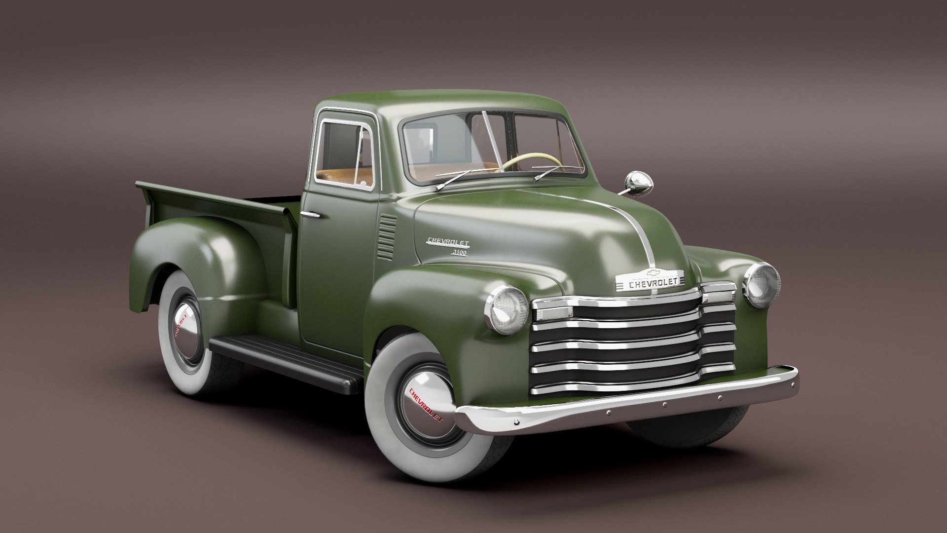 3D 1951 Chevrolet Pickup 3100 Model - TurboSquid 1597341