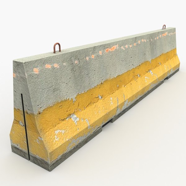 modelo 3d Barrera de concreto - TurboSquid 726897