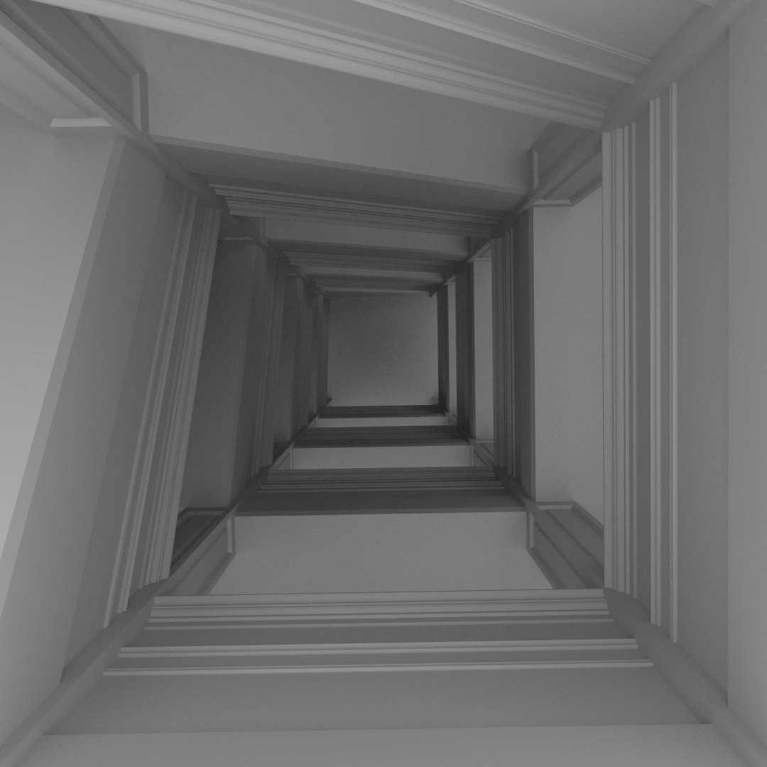3d Clock Tower Interior Exterior Model