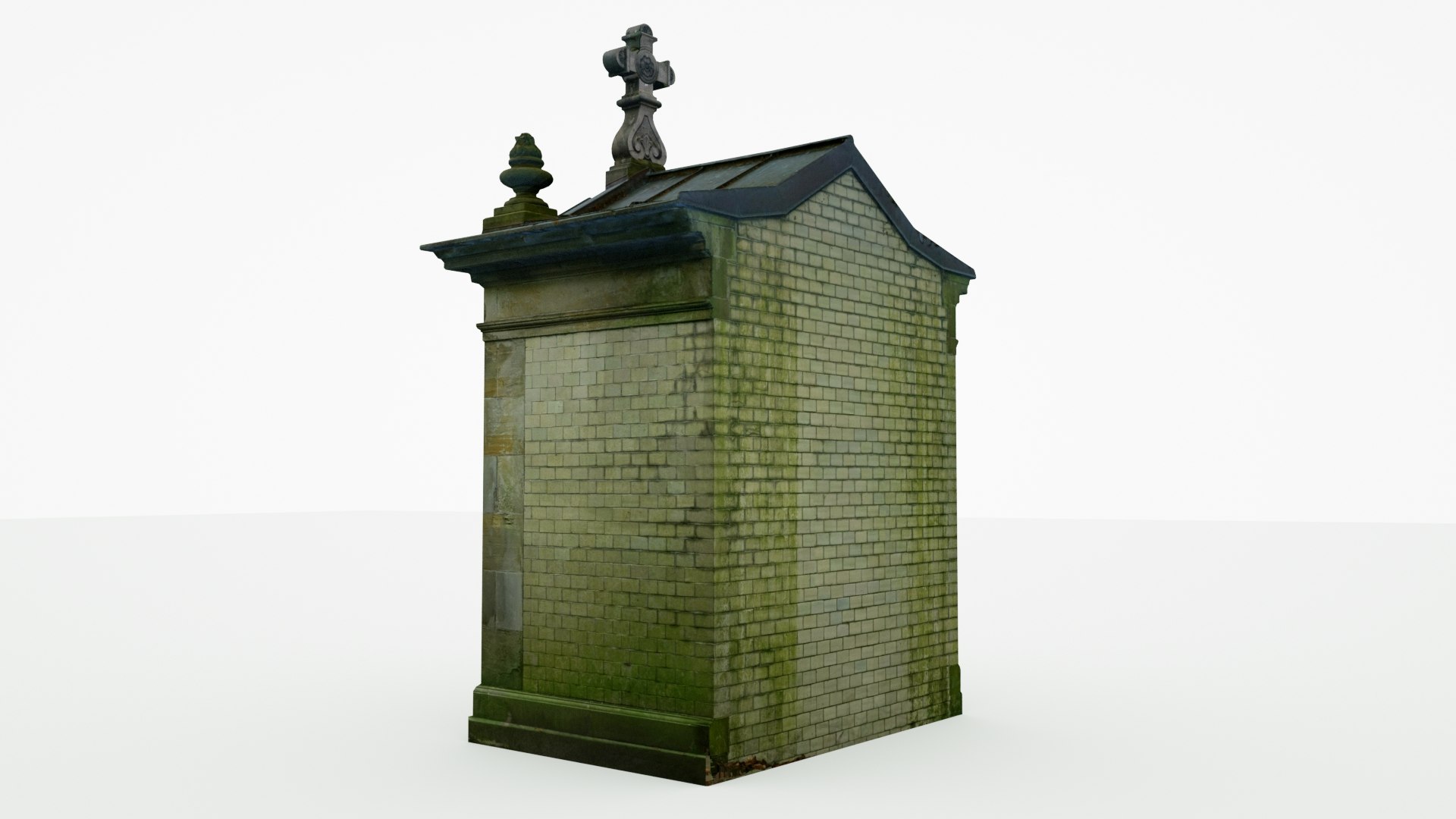Mausoleum Crypt Building Model - TurboSquid 1606090