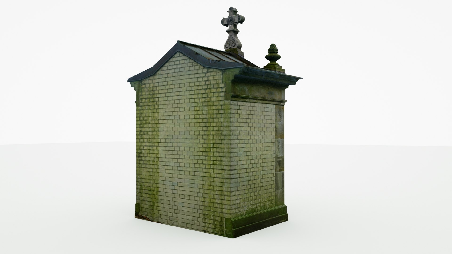 Mausoleum Crypt Building Model - TurboSquid 1606090