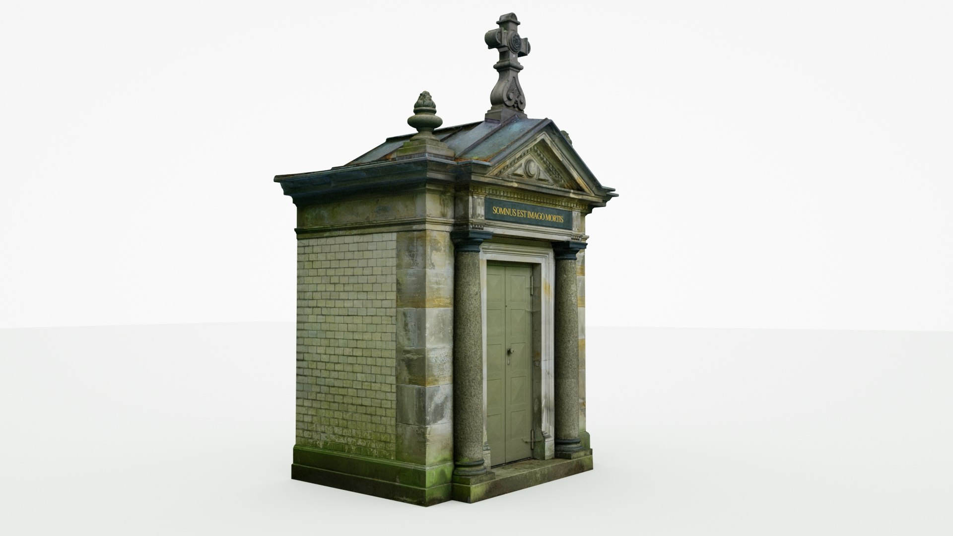Mausoleum Crypt Building Model - TurboSquid 1606090