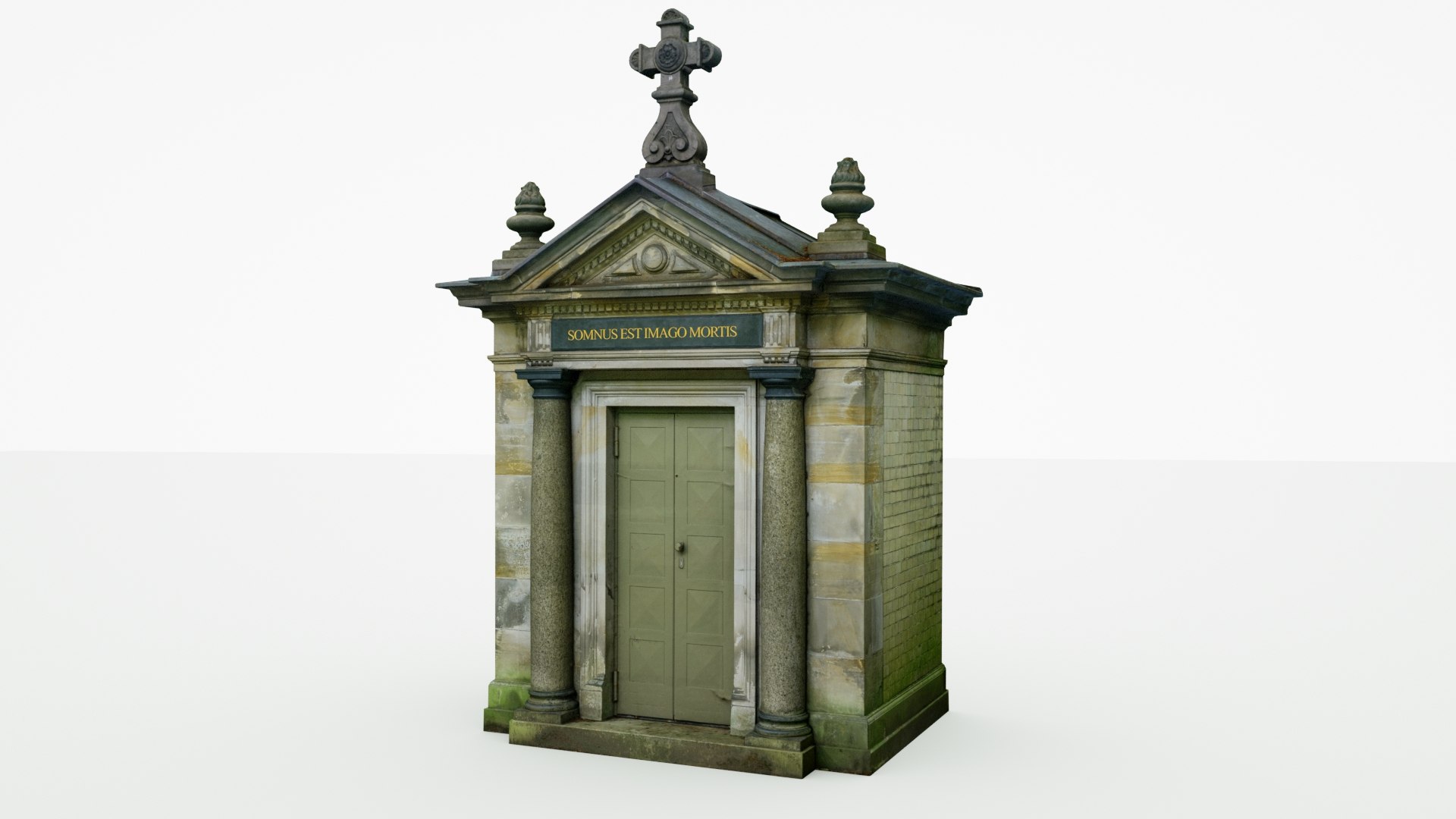 Mausoleum Crypt Building Model - TurboSquid 1606090