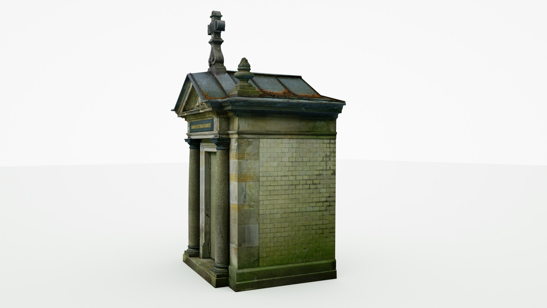 Mausoleum Crypt Building Model - TurboSquid 1606090