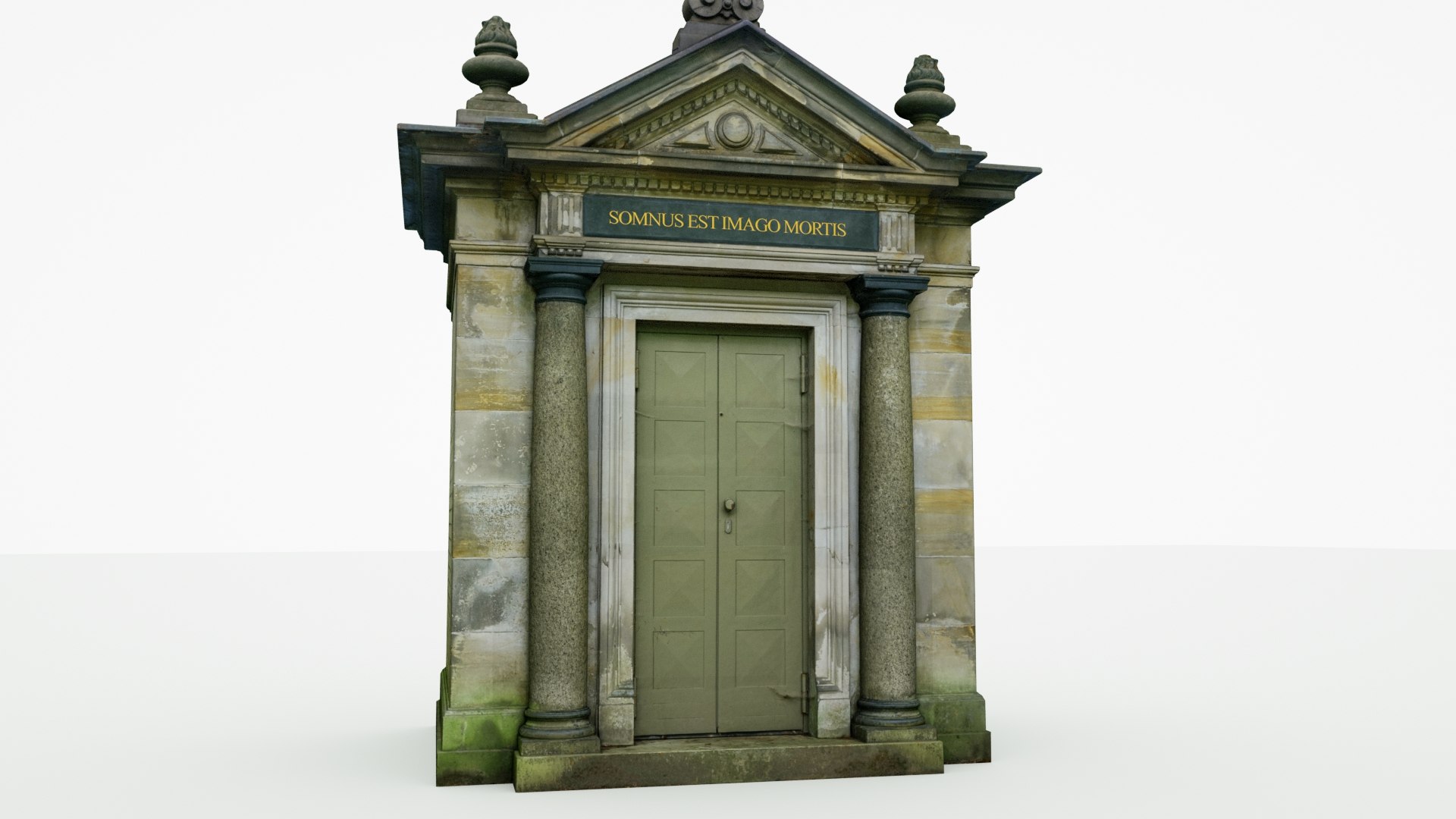 Mausoleum Crypt Building Model - TurboSquid 1606090