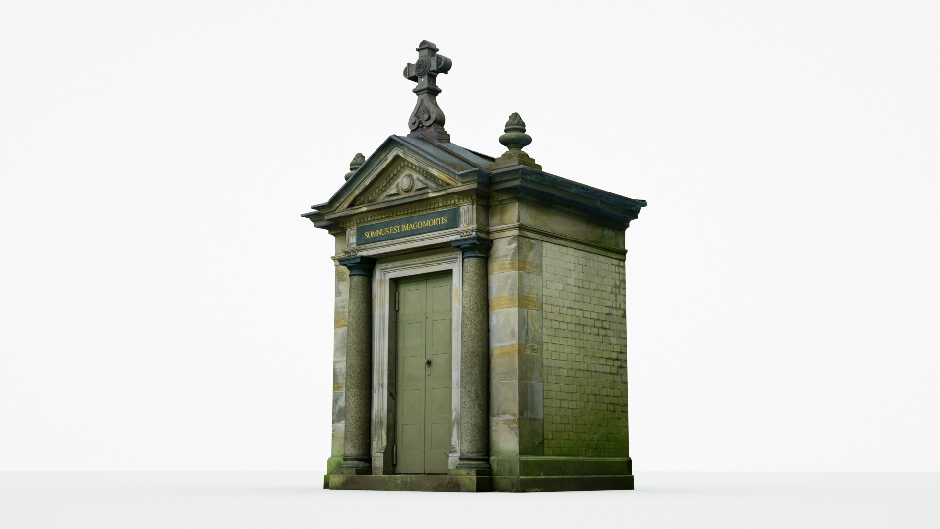 Mausoleum Crypt Building Model - TurboSquid 1606090