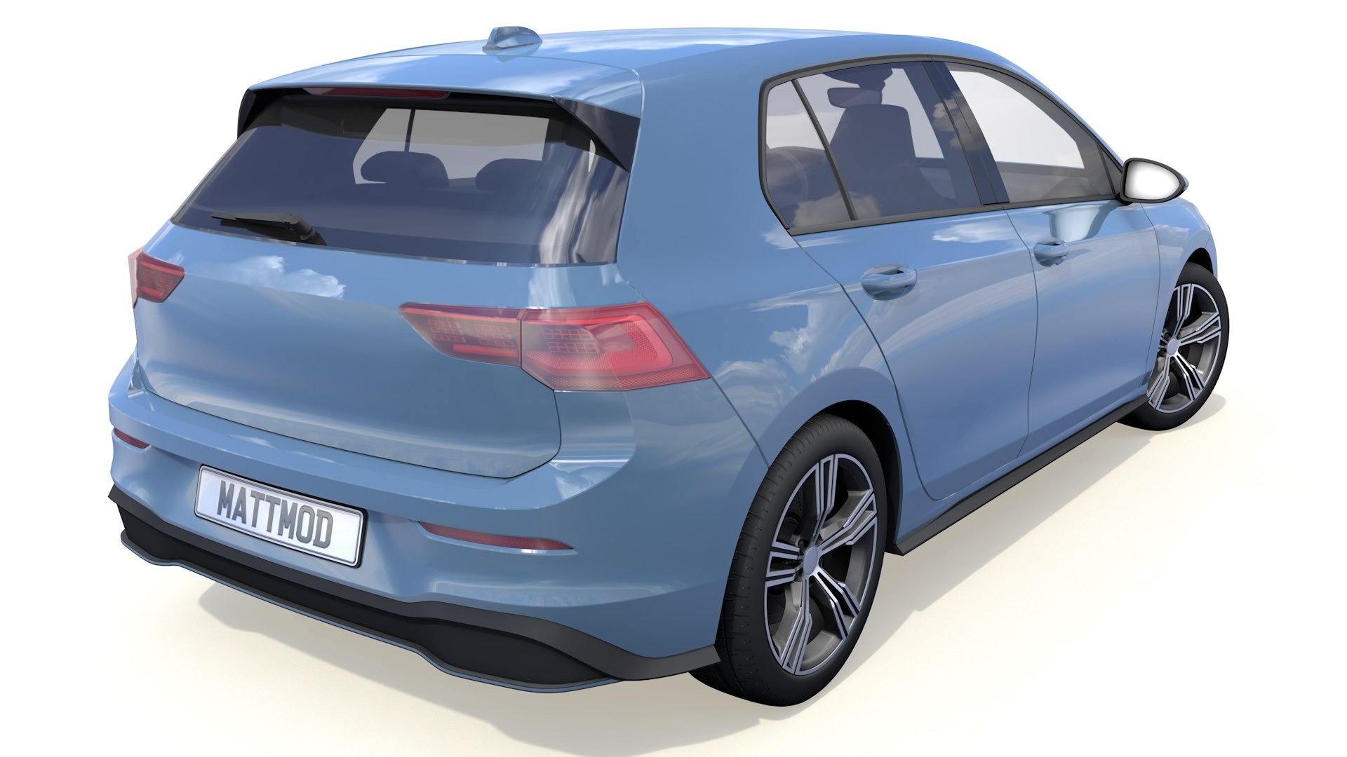 3D Generic Euro Hatchback Model - TurboSquid 2186934