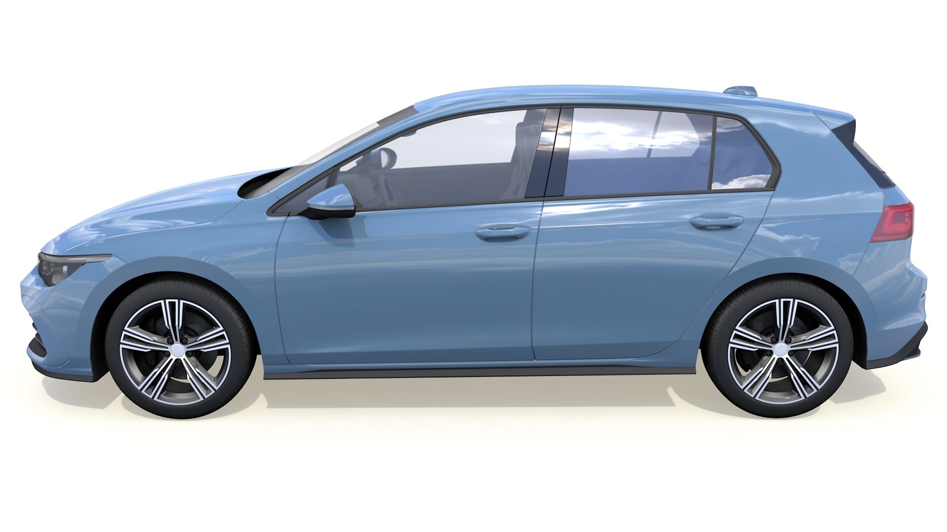 3D Generic Euro Hatchback Model - TurboSquid 2186934