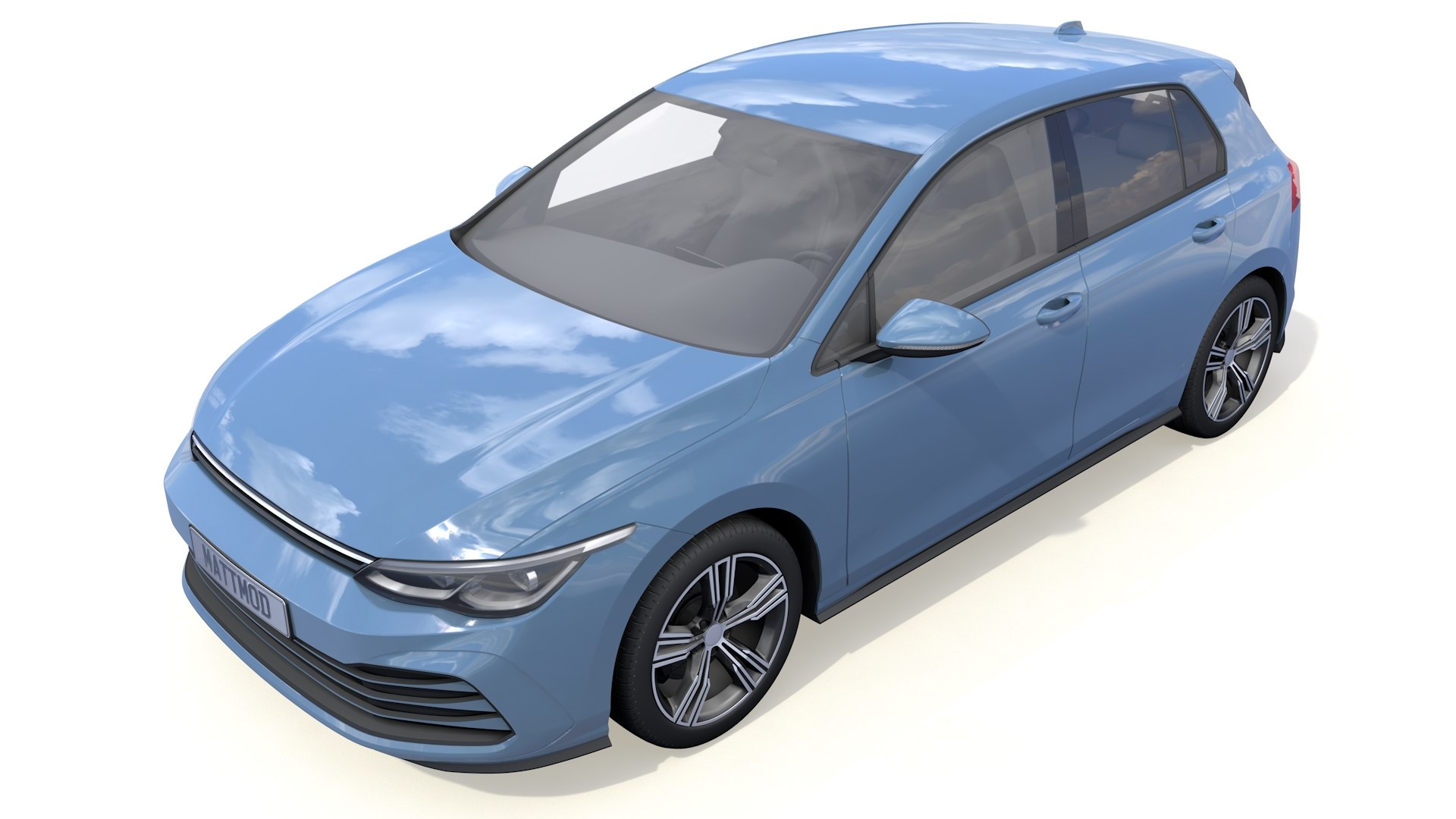 3D Generic Euro Hatchback Model - TurboSquid 2186934