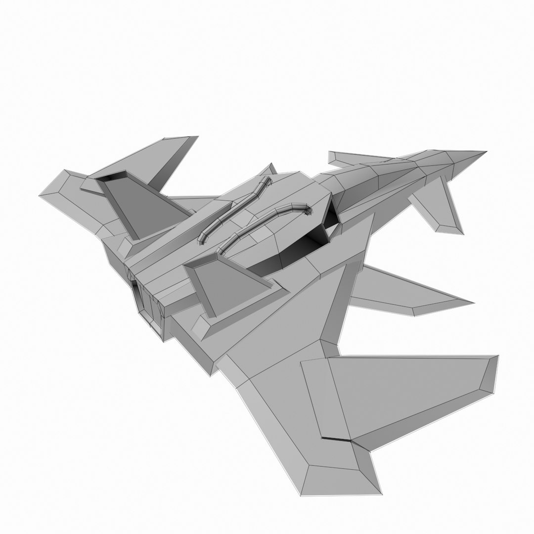 3d Fi Space Fighter Model