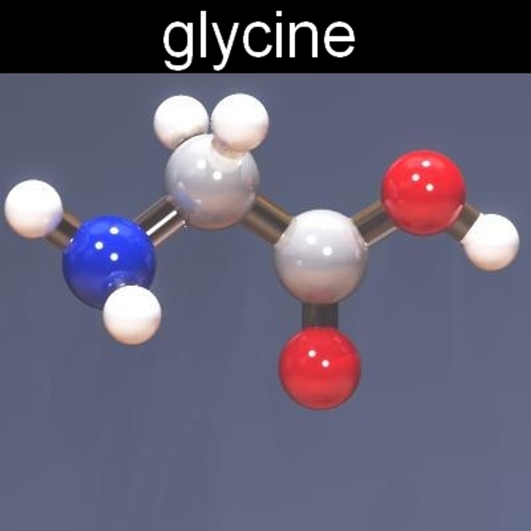 Molecule Glycine 3d Model