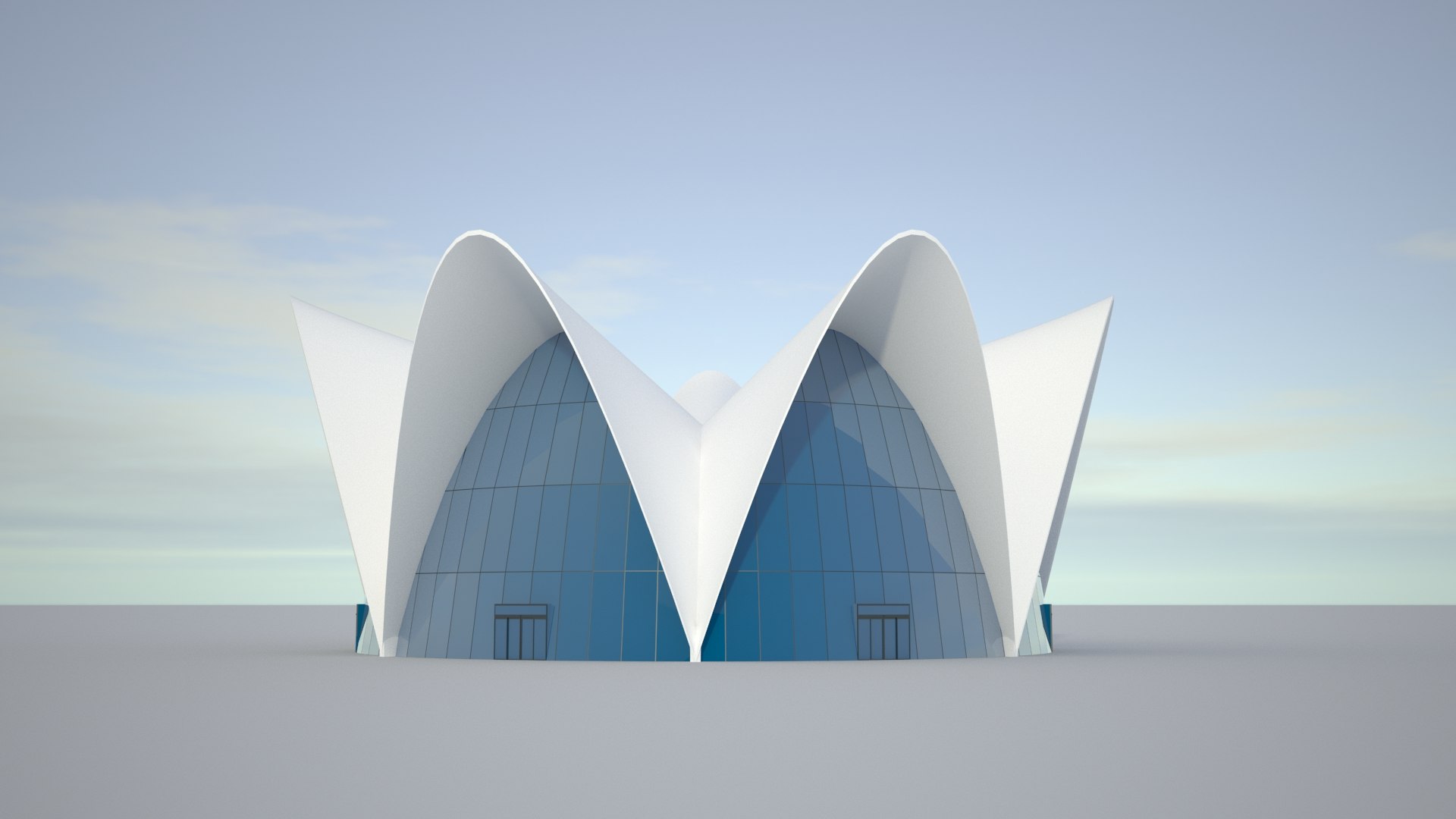 3D model realistic building architecture modern design - TurboSquid 1263741