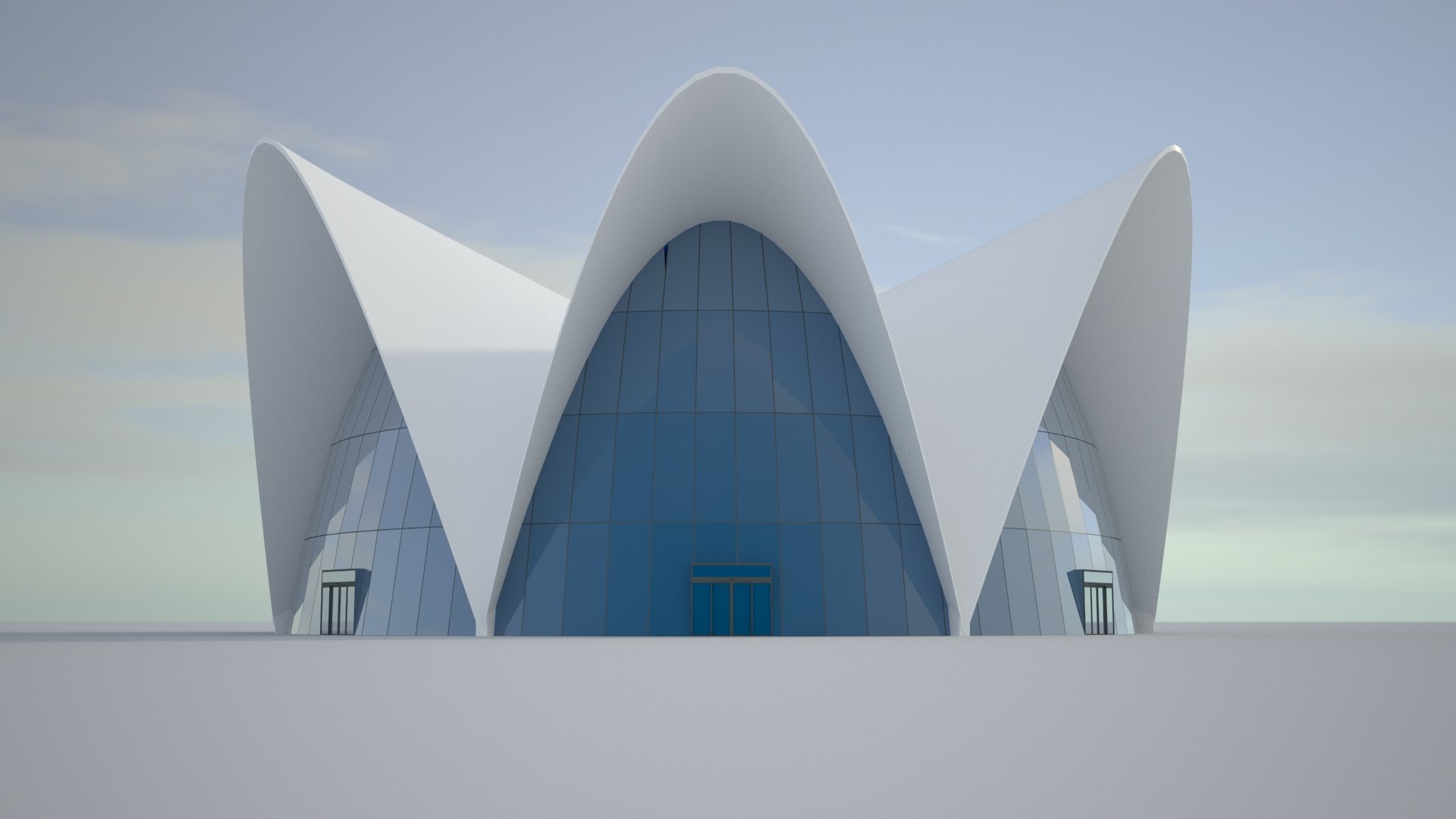 3D model realistic building architecture modern design - TurboSquid 1263741