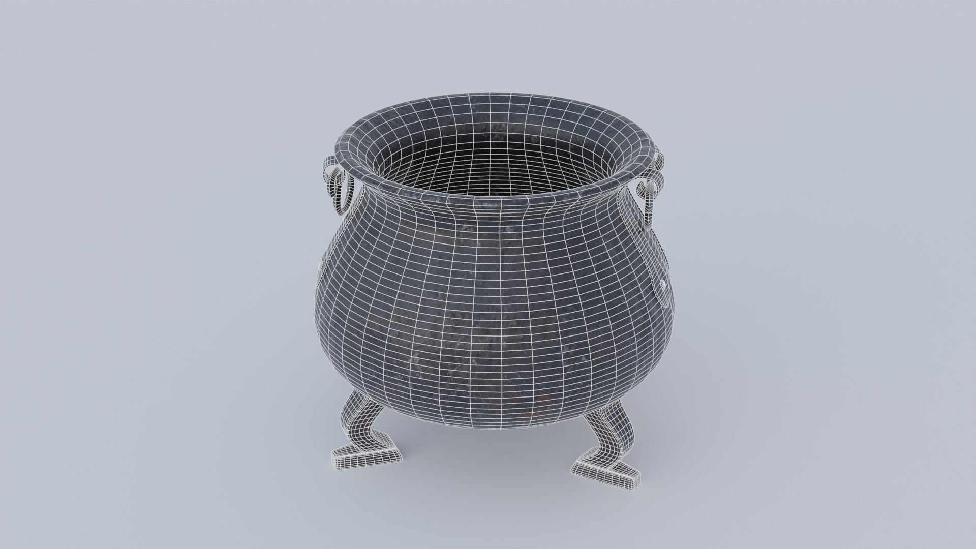 3D model Forged Iron Cauldron with 4K Textures 3D model - TurboSquid ...