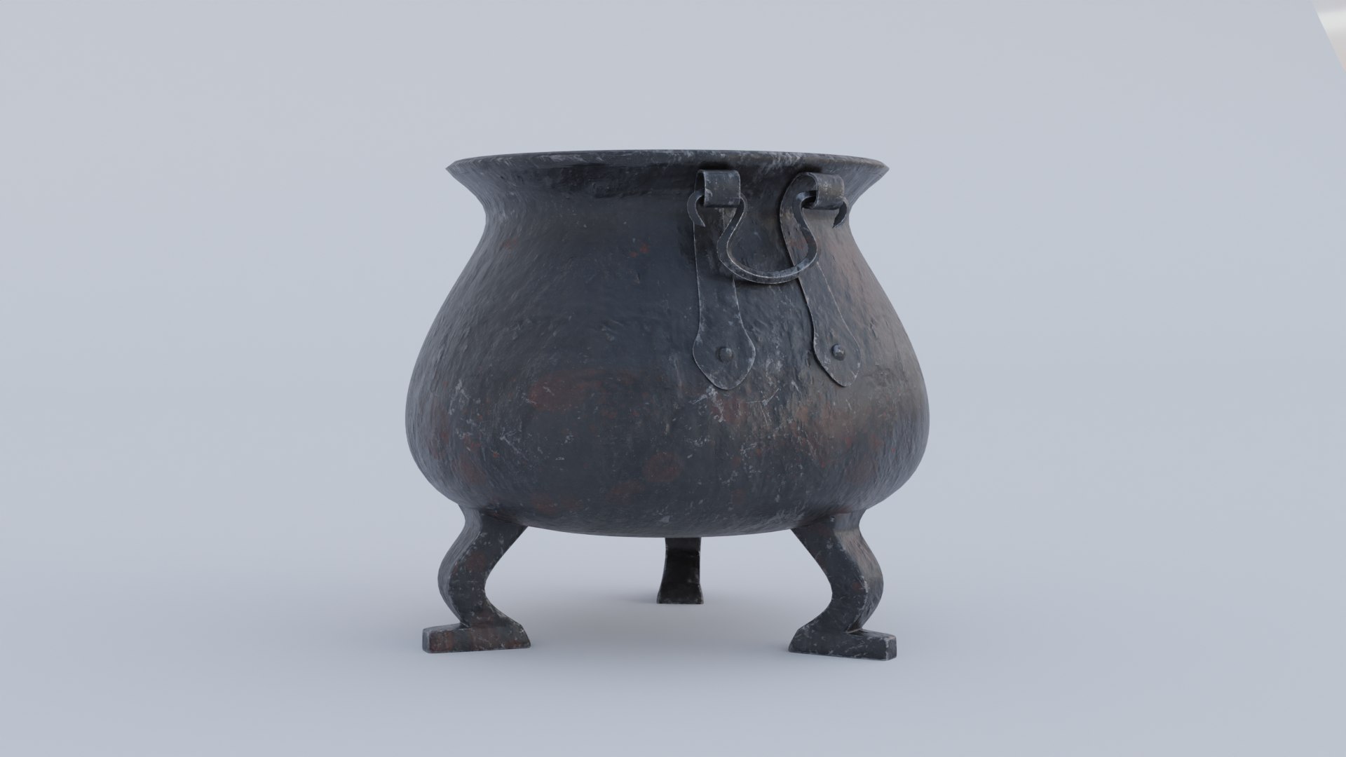 3D model Forged Iron Cauldron with 4K Textures 3D model - TurboSquid ...
