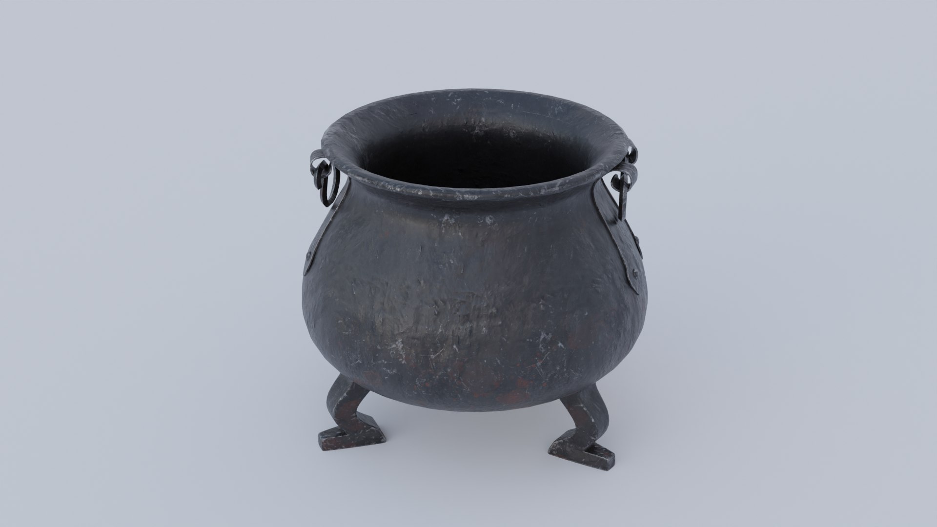 3D model Forged Iron Cauldron with 4K Textures 3D model - TurboSquid ...