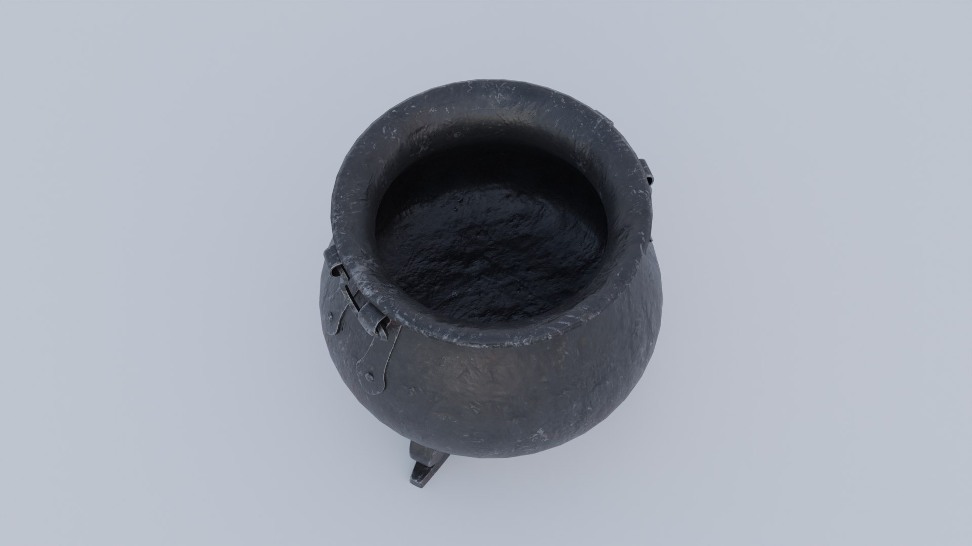 3D model Forged Iron Cauldron with 4K Textures 3D model - TurboSquid ...