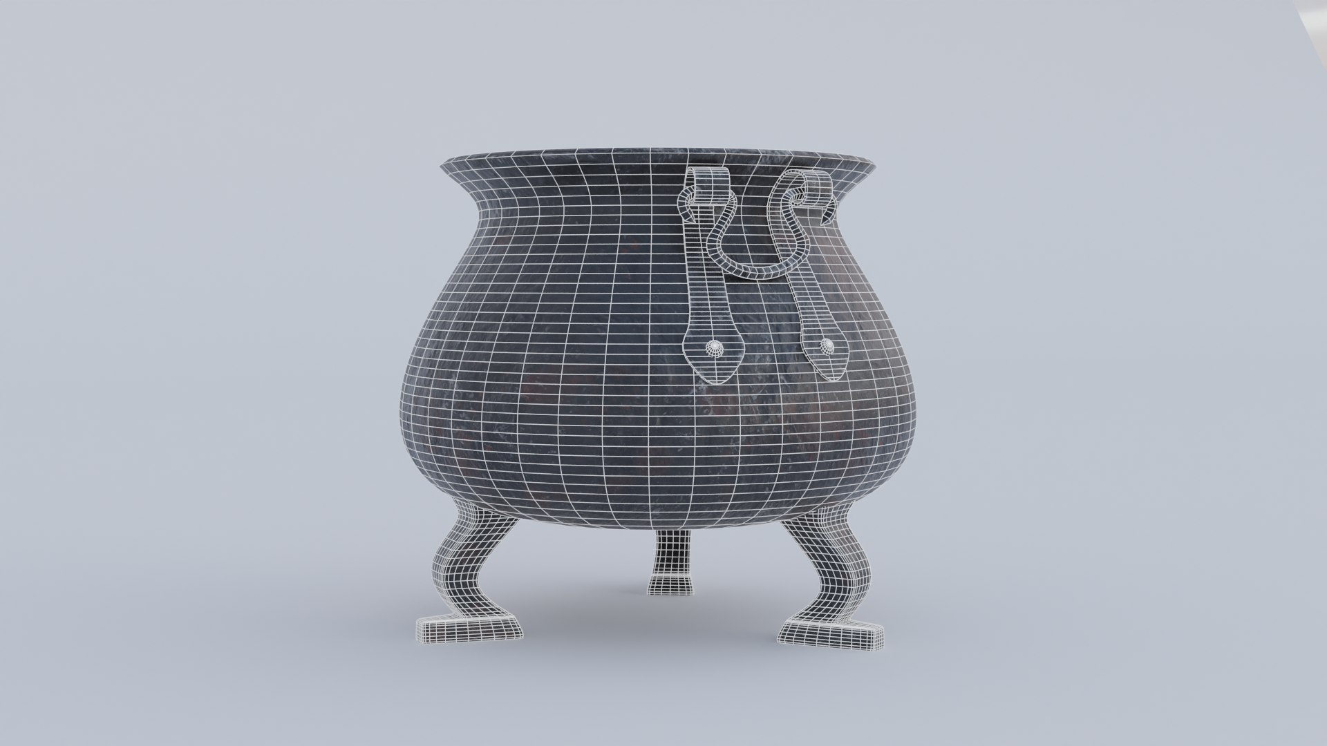 3D model Forged Iron Cauldron with 4K Textures 3D model - TurboSquid ...