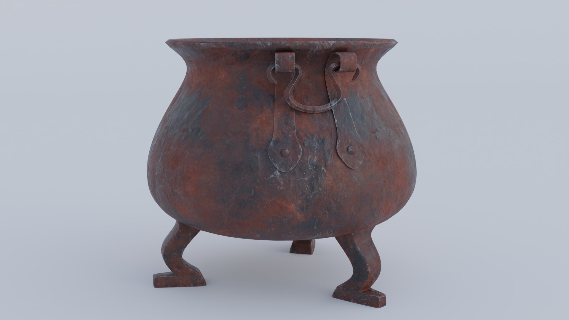 3D model Forged Iron Cauldron with 4K Textures 3D model - TurboSquid ...