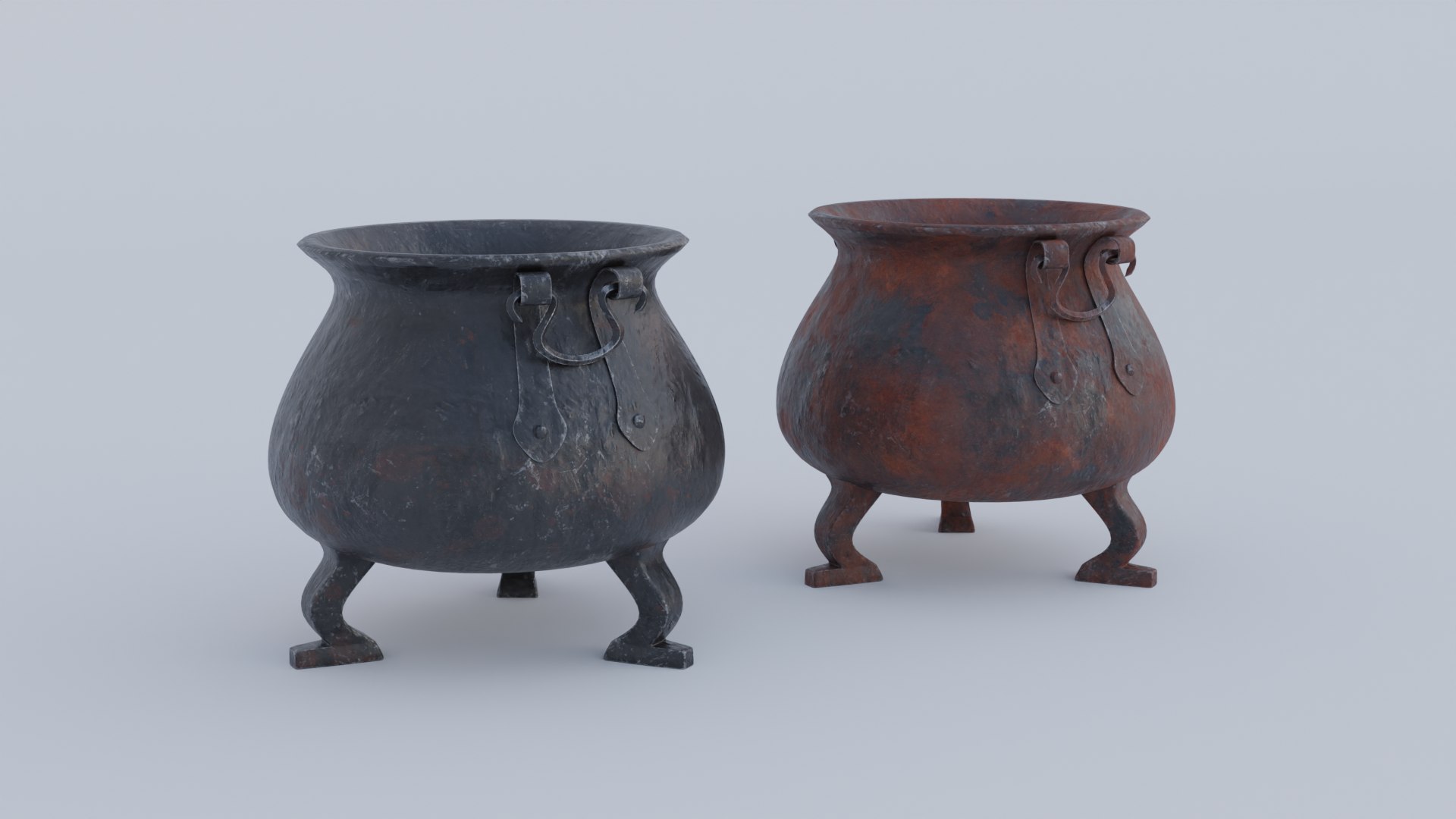 3D model Forged Iron Cauldron with 4K Textures 3D model - TurboSquid ...