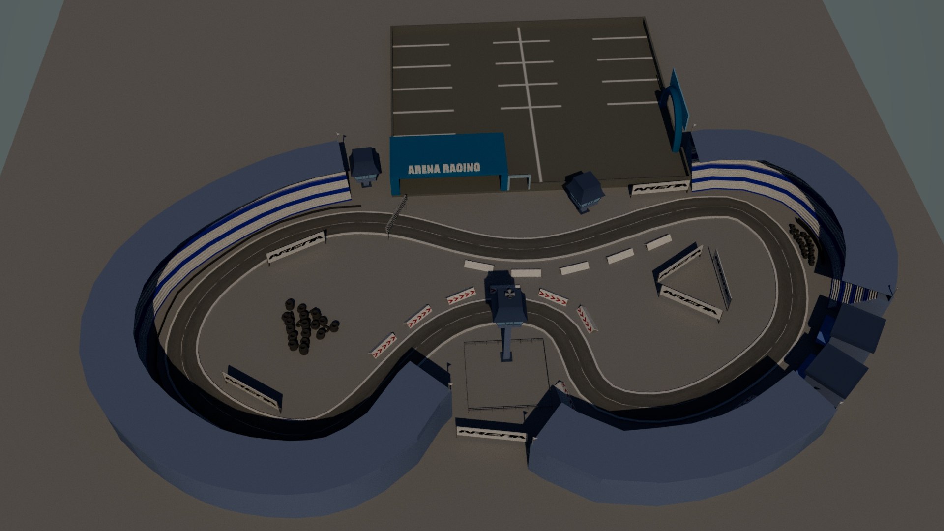 Race Track Model - TurboSquid 1989677