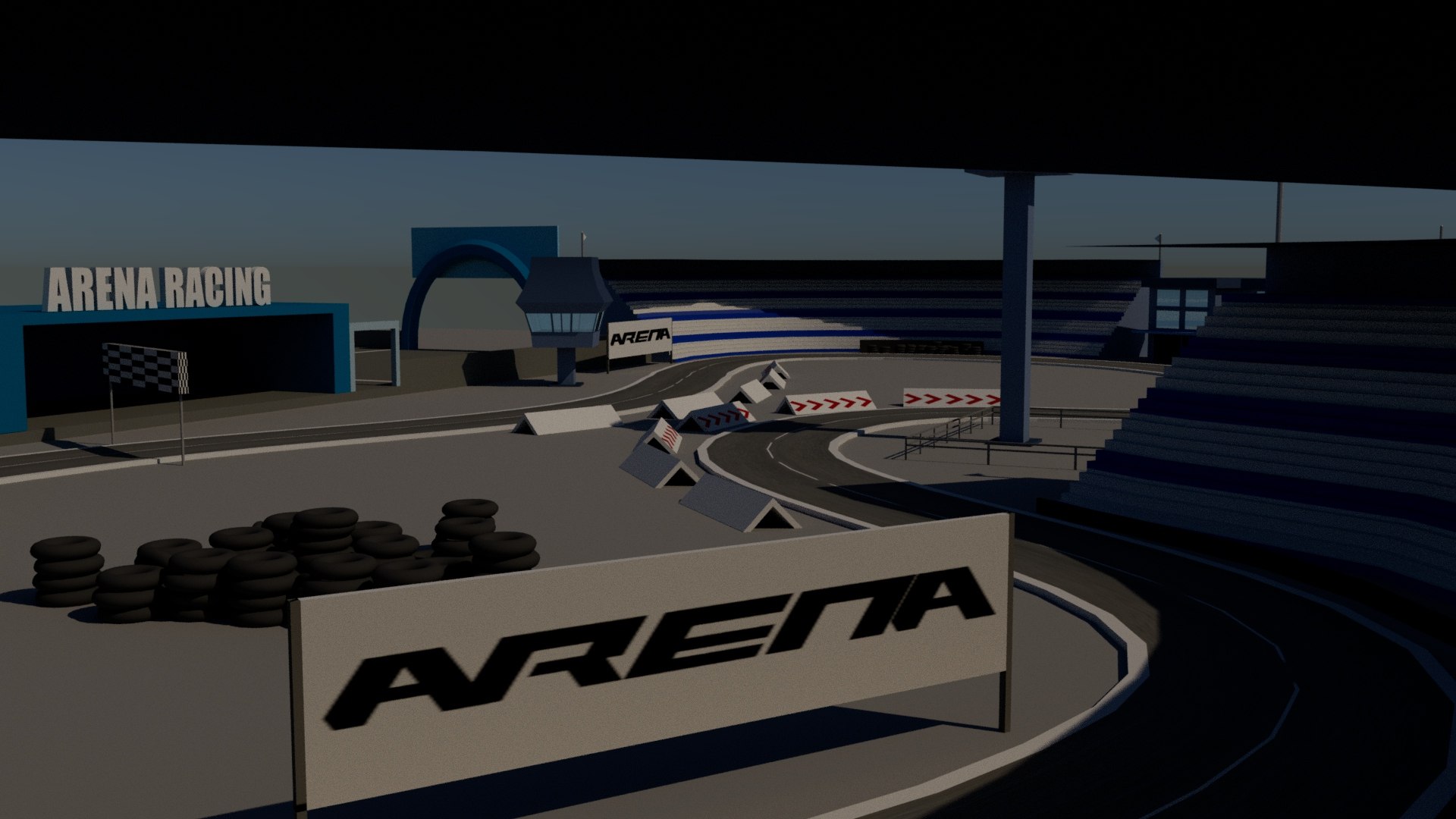 Race Track Model - TurboSquid 1989677