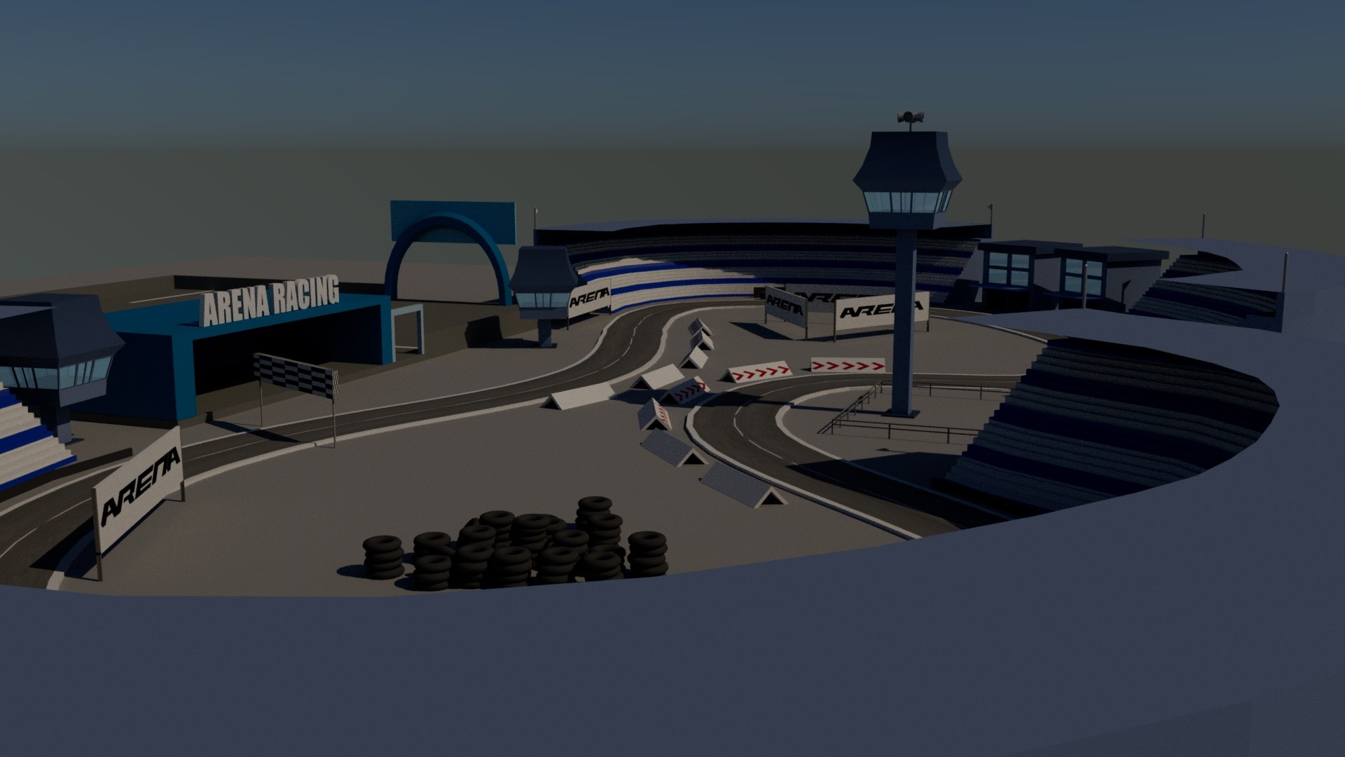 Race Track Model - TurboSquid 1989677