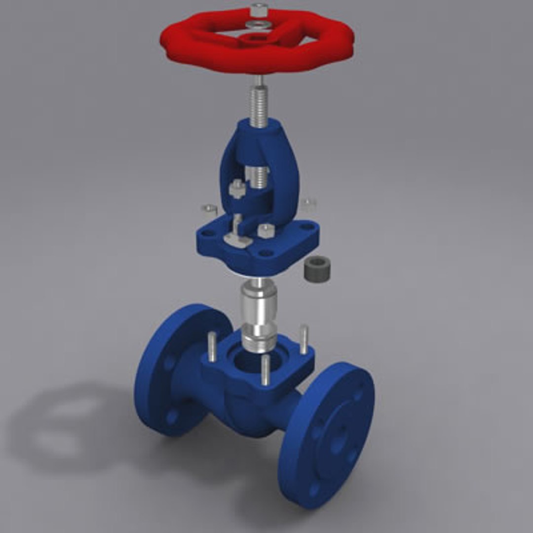 Globe Valves 3d Model